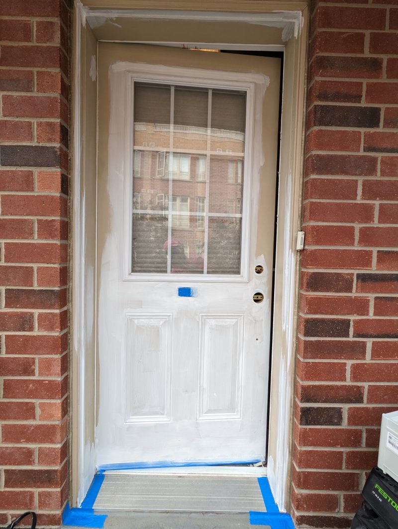 Restoring and Repainting a Rusted Exterior Door of a Toronto Townhouse ...