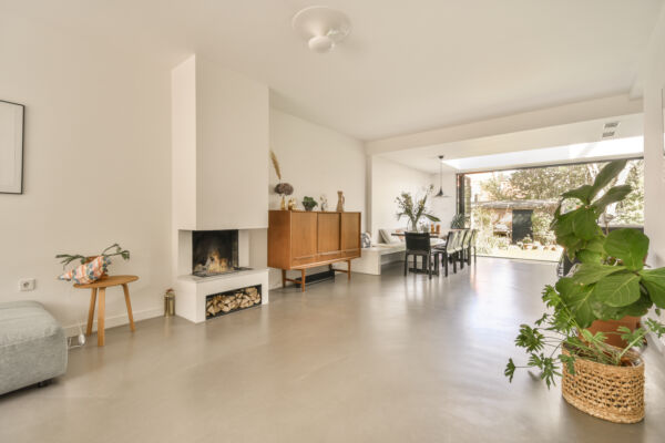 Microcement over Tile | Kitchen Backsplash, Floor and Bathroom