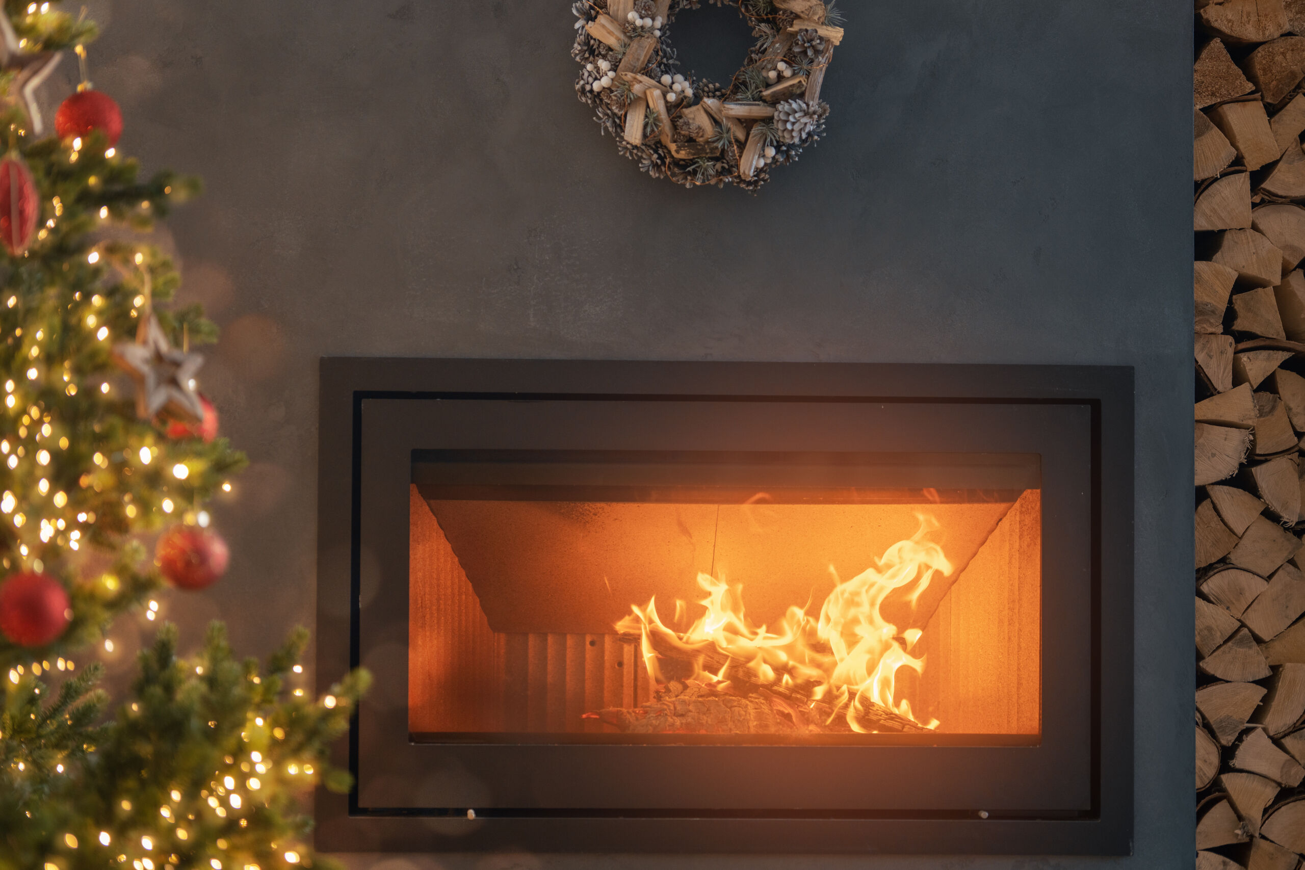 Venetian Plaster Fireplace | Elegant Upgrade for the Holidays