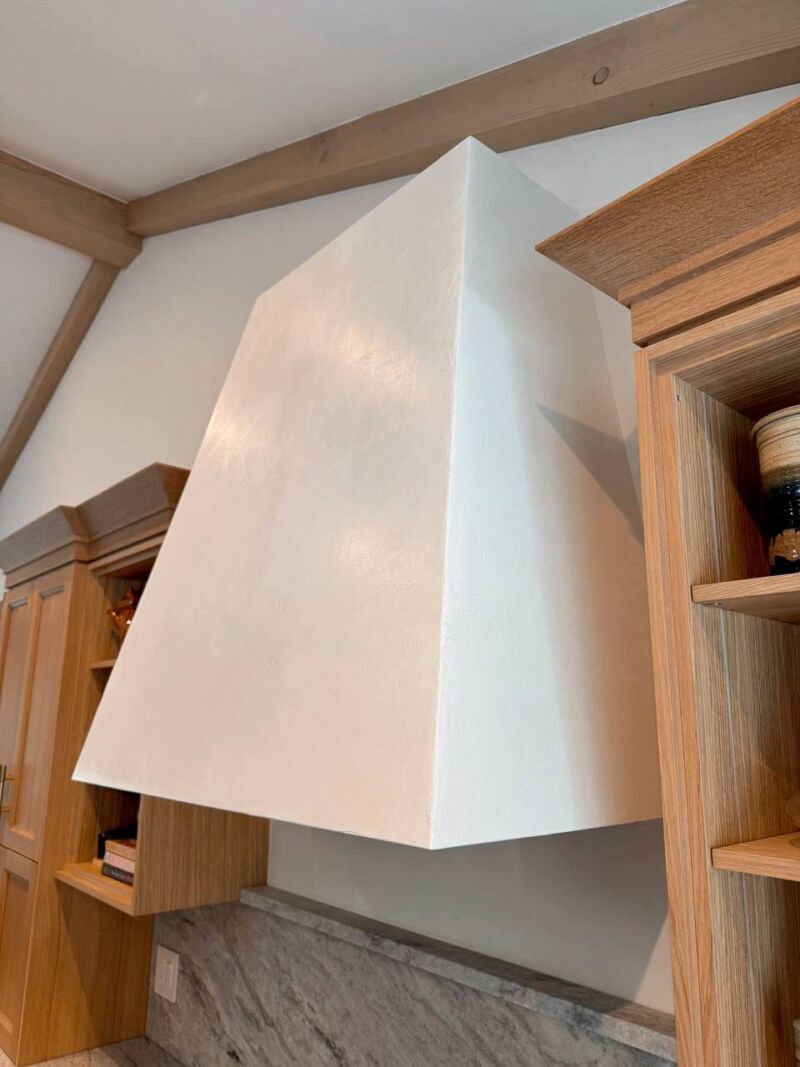 Range Hood Finish: Venetian Plaster | Microcement | Roman Clay